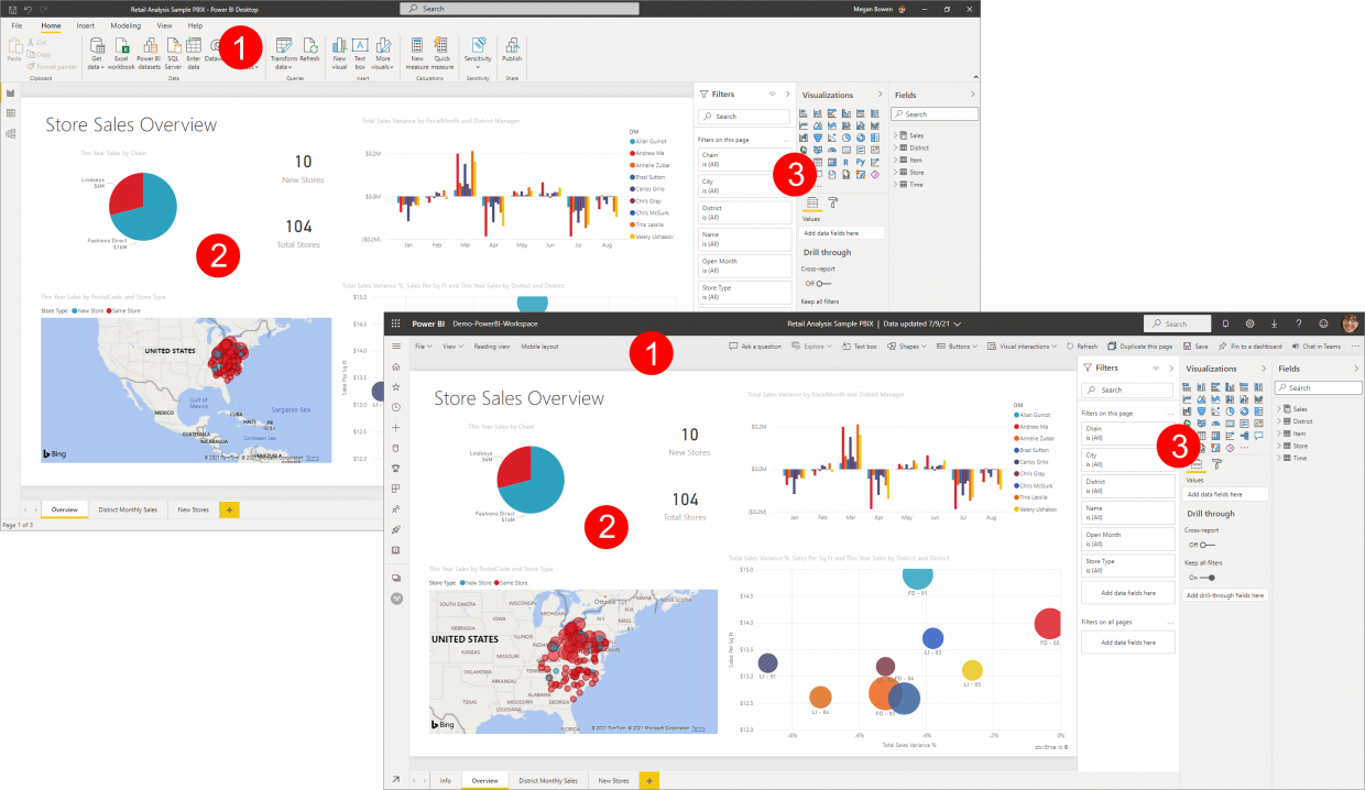 Power BI Desktop and the Power BI service a Comparison – Seven IT Pro